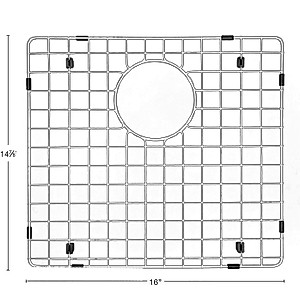 Karran GR-6003 Stainless Steel Bottom Grid 16" x 14-7/8" Fits QA-760