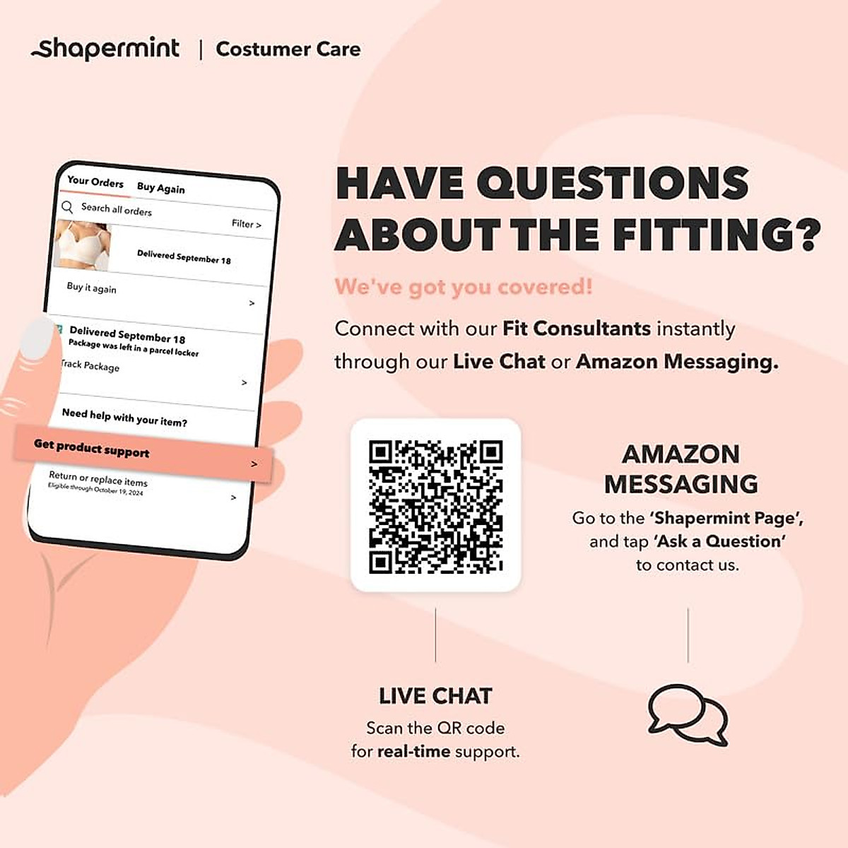 SHAPERMINT Womens Tops - High Compression Scoop Neck Cami - Tank Top for Women, Camisole for Women White