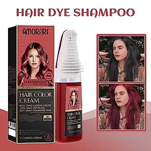 Chillies Red Hair Dye - Permanent Hair Color 100% Grey Coverage For Women - Organic Natural Ingredients, Deeply Nourishes the Hair - Ammonia Free, Vegan, Long Lasting Results
