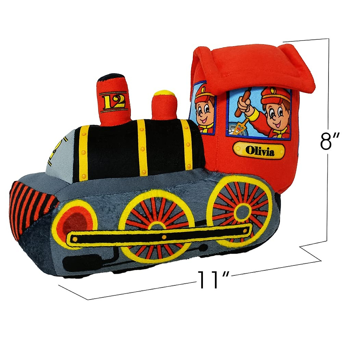 ArtCreativity 11 Inch Cozy Plush Train for Kids, Soft and Cuddly Train Pillow Toy, Cute Nursery Décor, Carnival Prize, Best Gift for Christmas, Boys, Girls, Newborn, Infant, Toddler