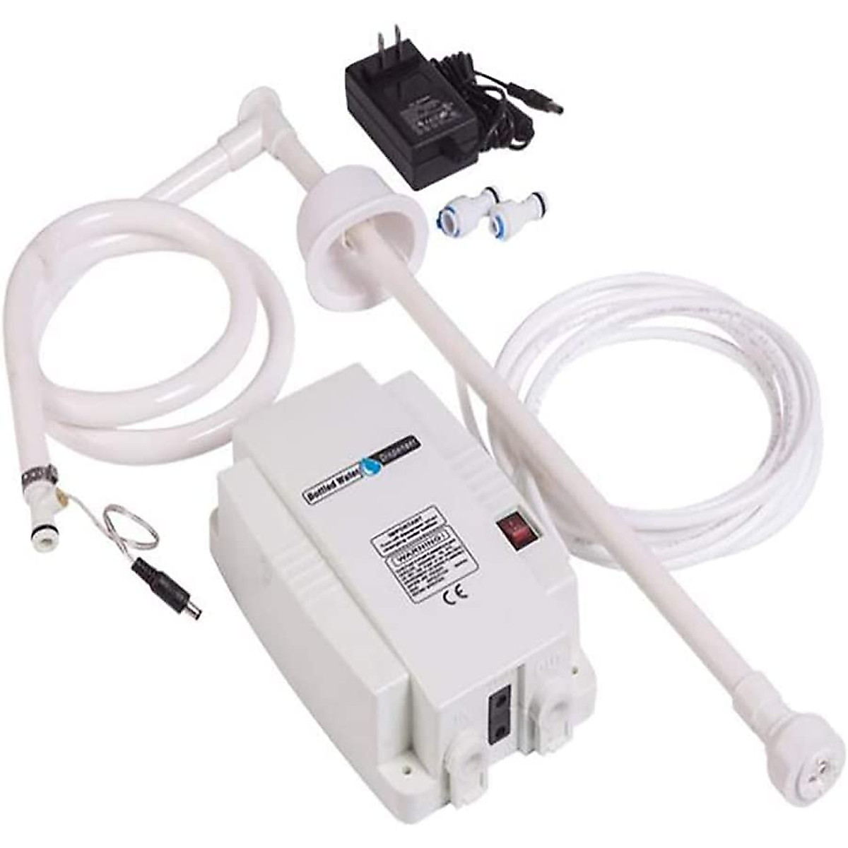 TDRSUPER Bottled Water Dispenser Pump System with Single Inlet, 110V 60PSI Drinking Water Electric Water Pump,Compatible with Coffee/Tea Maker, Water Dispenser,Ice Maker,Refrigerator