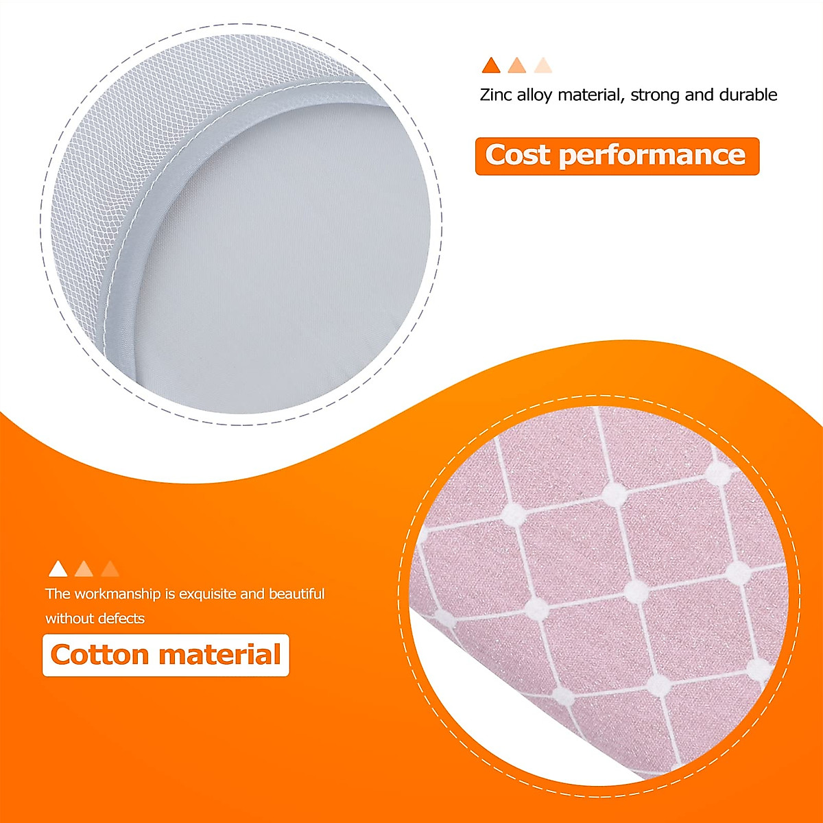 Zerodeko 2pcs Ironing Gloves Food Steamer Over The Door Ironing Board and Iron Holder Baking Gloves Mini Clothes Iron Garment Steaming Gloves Finger Button Sponge Household