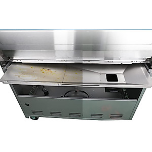 Uniflasy Cast Iron Cooking Grates and Grease Tray with Catch Pan for Dyna glo DGH450CRP DGH450CRP-D 4 Burner, DGH485CRP DGH474CRP 5 Burner Cooking