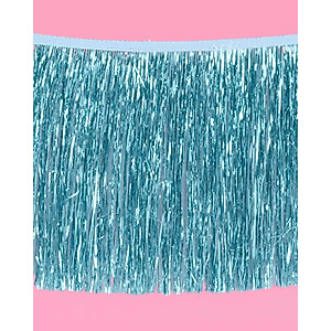 xo, Fetti Blue Fringe Banner - 5 Ft. | Bachelorette Party Decorations, Birthday Party Decor, Baby Shower Supplies, Photo Booth Banner Backdrop