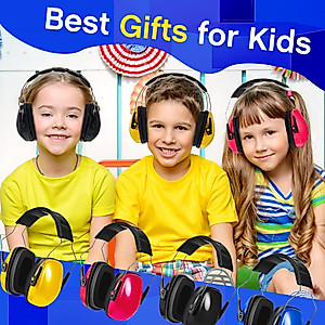 Amylove 6 Pcs Kids Noise Cancelling Headphones Ear Protection Earmuffs Noise Reduction Ear Muffs 30db Adjustable for Toddlers(Classic)