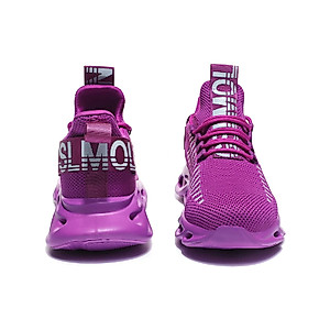 GSLMOLN Women Slip on Gym Workout Jogging Causal Walking Shoes Purple Size 8