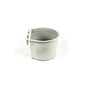 The ROP Shop | Gray Cage Cup Holds 1 Cup / 0.5 Pint / 8 fl oz for Hanging Feed & Water for Pets
