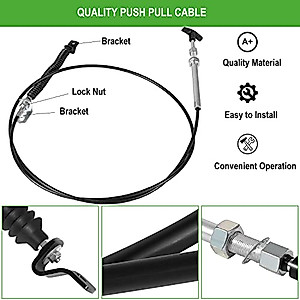 AM132704 Snowblower Remote Spout Cap Push Pull Control Cable Fit for John Deere Snow Thrower, Tractors, Snow Blower GX, LX, GT, 100 Series 245 260 265 285 335 345 425 445 455 X565 X475 X720 X724