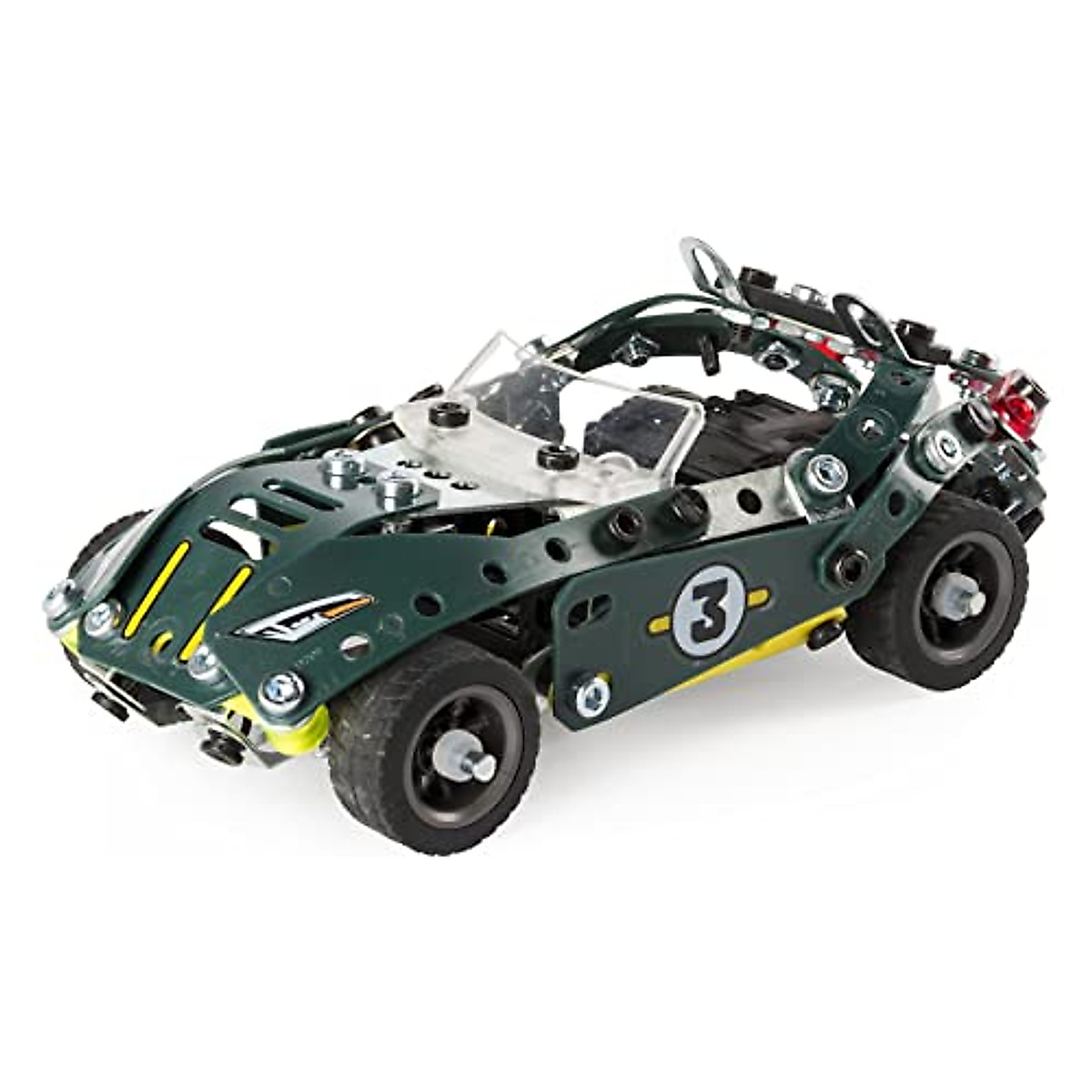 Meccano Erector Roadster 5-in-1 Building Kit, 174 Parts, STEM Engineering Education Toy for Ages 8 and Up