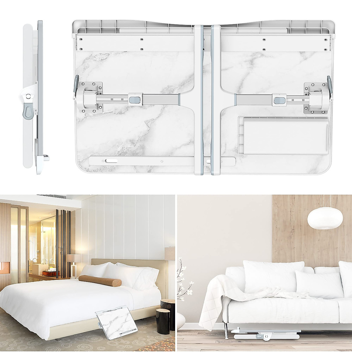 HETTHI Laptop Bed Tray Desk Laptop Desk for Bed Laptop Table for Bed Tray Tables Laptop Table Bed Table Lap Desk for Laptop Low Table for Sitting on The Floor