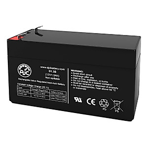 AJC Battery Compatible with Enersys NP1.2-12 12V 1.3Ah Sealed Lead Acid Battery