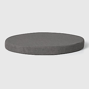 WestinTrends Solace Outdoor Patio Kitchen Dining Chair Round Seat Cushions Set of 4, 18 x 18, Grey