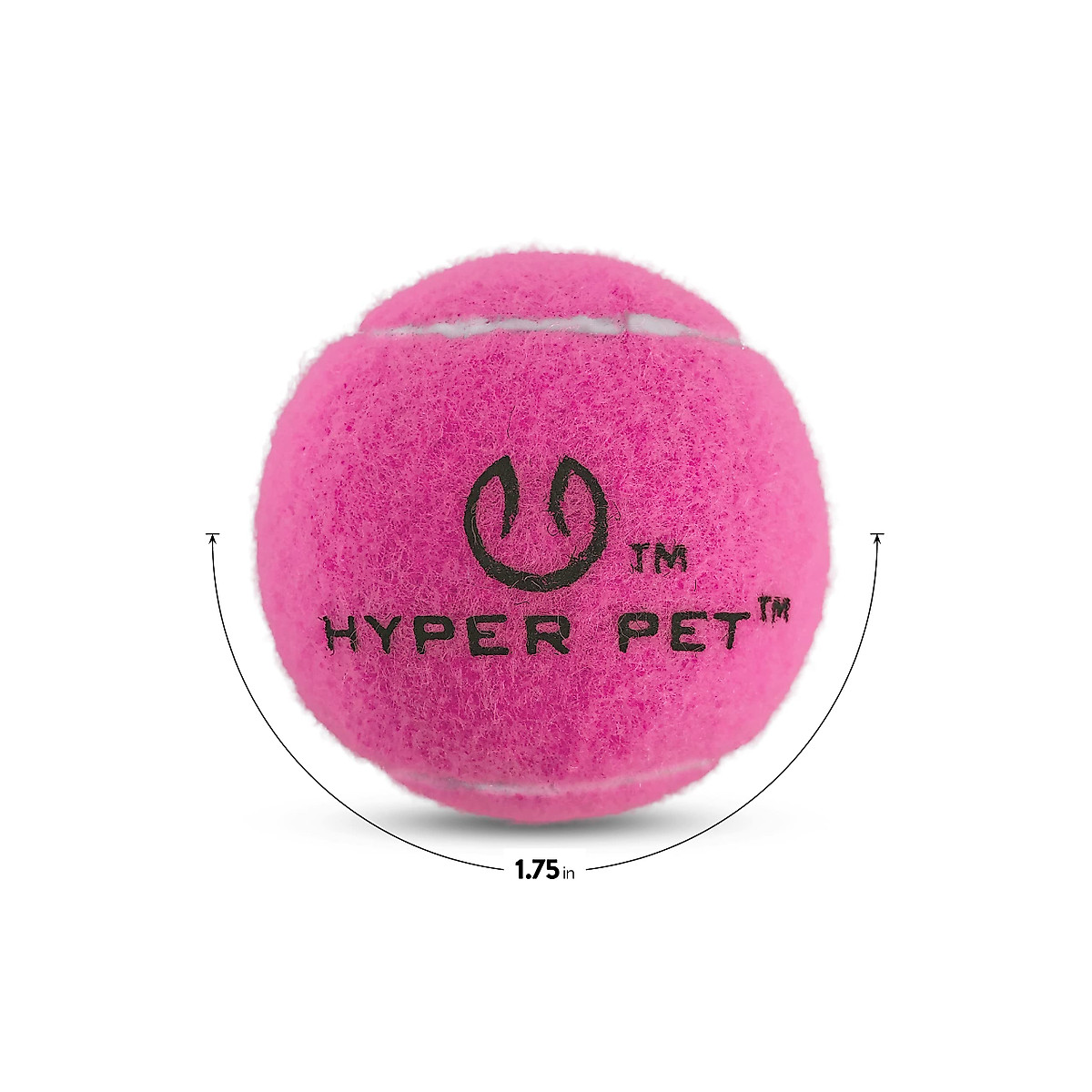 Hyper Pet MINI Tennis Balls for Dogs (Pet Safe Dog Ball Dog Tennis Balls for Exercise & Training) Dog Ball Interactive Dog Toys work with Hyper Pet K9 Kannon MINI Dog Ball Launcher - 4 Pack MINI Pink