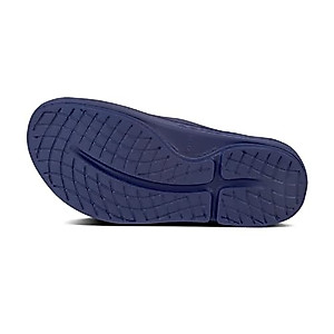 OOFOS - Unisex OOahh Sport - Post Run Recovery Slide Sandal (Navy Blue, us_footwear_size_system, adult, women, numeric, medium, numeric_6)