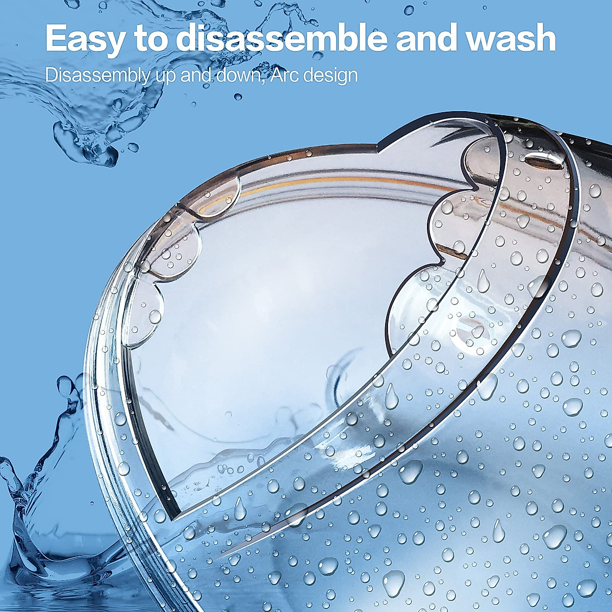 lazYYzal Hamster Bathroom,Hamster Bathtub Box,dust Bath for Hamster,Hamster Sand Bath Container,Hamster Bath,Hamster Bathing Bowl,Transparent Beds,Hamster Bathtub Toilet for Hamster Accessories (S)