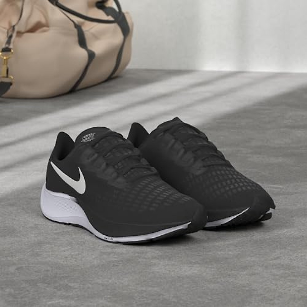 Nike Men's Running Shoe, Black White, 10