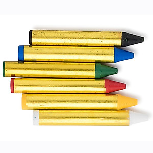 Dress Up America Face Paint Kit - Face And Body Paint Crayons - 6 Piece Set Halloween Makeup for Kids and Adults