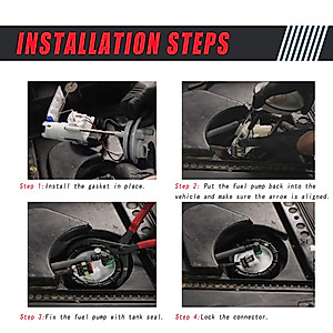Boine 2204852 Fuel Pump Assembly with Tank Seal Compatible with Polaris Ranger 900 XP/Crew/EPS, Ranger 1000 XP Replace 2521307