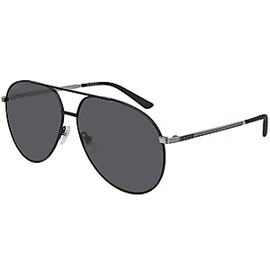 Gucci Grey Aviator Men's Sunglasses GG0832S 001 64