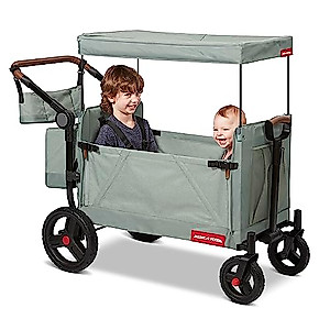 Radio Flyer Atlas Stroll N Wagon, Folding Wagon for 1+ Years - Sage