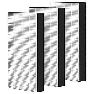 3 Pack F1 Filter Replacement Compatible with 3M Filtrete Room C01 T02 Air Purifier for Models FAP-C01-F1, FAP-T02-F1, FAP-C01BA-G1, FAP-T02WA-G1 and FAP-ST02N, F1 True HEPA Replacement Filter