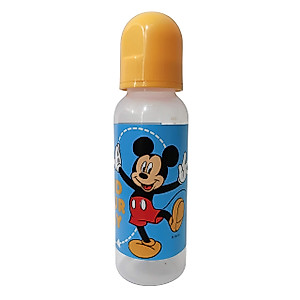 Cudlie Disney Baby Boy Mickey Mouse 9 oz Pack of Three Baby Bottles, Find Your Way