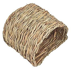 Pet Tunnel Bed, Woven Grass Tunnel for Rabbits for Guinea Pig for Hamster for Small Pet