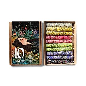 x10 Dressed Beeswax Spell Candles (Mixed)