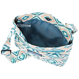 KAVU Keeper Semi Padded Sling Canvas Crossbody Bag - Sunset Diamond
