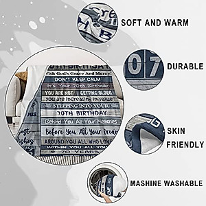 Nuritus 70th Birthday Gifts for Women Men, Best Gifts for 70 Year Old Woman, 70th Birthday Decorations for Women, 1953 Happy 70 Year Old Birthday Gifts for Men Blanket 50"x60"