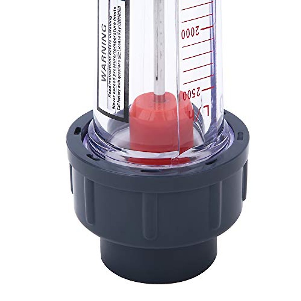 LZS-25(D) Flows Meter with High Accuracy, ABS Plastic Shell, Suitable for Liquid Monitoring, PTFE Float, for Measuring Rate with Transparent Panel, Suitable for Various Liquids