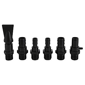 EcoPlus Eco 396 Water Pump Fixed Flow Submersible Or Inline For Aquariums, Ponds, Fountains & Hydroponics - UL Listed, 396 GPH, Black