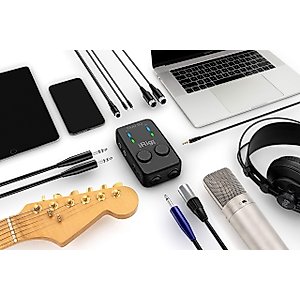 IK Multimedia iRig Pro Duo I/O USB audio interface, TRS balanced & headphones outputs, audio mixer to 24-bit, midi interface for music studio, recording, podcasting, streaming & social apps