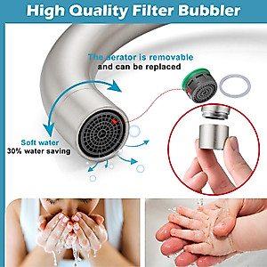 Midanya Wet Bar Sink Faucet for Bathroom Kitchen Small Farmhouse Vanity Lavatory Faucet Single Handle Utility Marine Faucet,Modern,Brushed Nickel