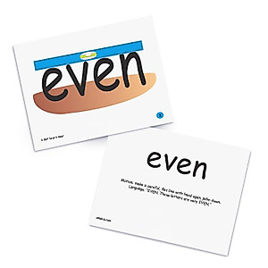 SnapWords® List D Teaching Cards Sight Words Flash Cards