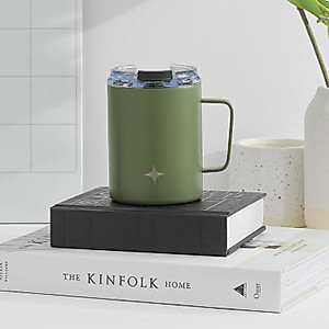 JoyJolt Triple Insulated Tumbler with Handle. 12 oz Tumbler Cup with Lid. Vacuum Sealed, Copper Lined, Double Wall Stainless Steel Tumblers. Travel Mug with Lid, Coffee Tumbler, Smoothie Cup, Tea Mug