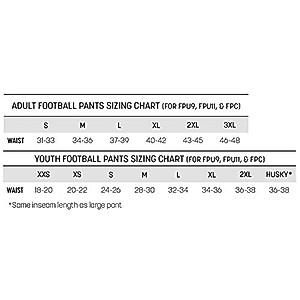 CHAMPRO Man-Up - 7-Pad Girdle, White, Adult Small