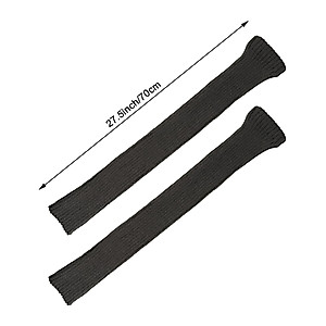 PHOGARY 2 Pairs Winter Leg Warmers for Women, Thigh High Socks Over Knee Footless Socks Crochet Knitted Long Boot Socks High Boot Cuffs Boot Topper Socks Leg Cuffs Boot Warmers Winter Gift for Girls