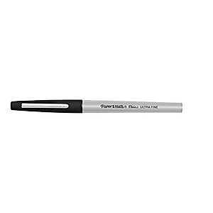 Paper Mate Flair Pen, 0.33mm Ultra Fine Tip, Black, Box of 12