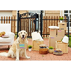 600 Home Moving Labels for 3 Bedroom House. 50 labels per room, 12 Color Coded Label Rolls. FRAGILE label included. For Moving boxes, Moving Supplies, Wardrobe Boxes, Apartment sticker