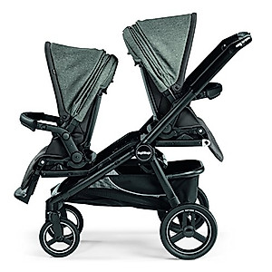 Peg Perego Pop-Up Seat for Triplette Stroller - Compatible with The Triplette, Duette, and Team Strollers - Made in Italy - Terracotta