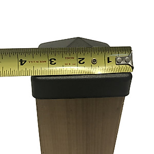 Nuvo Iron US-PCP11BLK US-4x4 Eazy Pyramid Cap, 4" x 4" (Fits Over 4” x 4” Nominal USA retailers Square Posts), Black