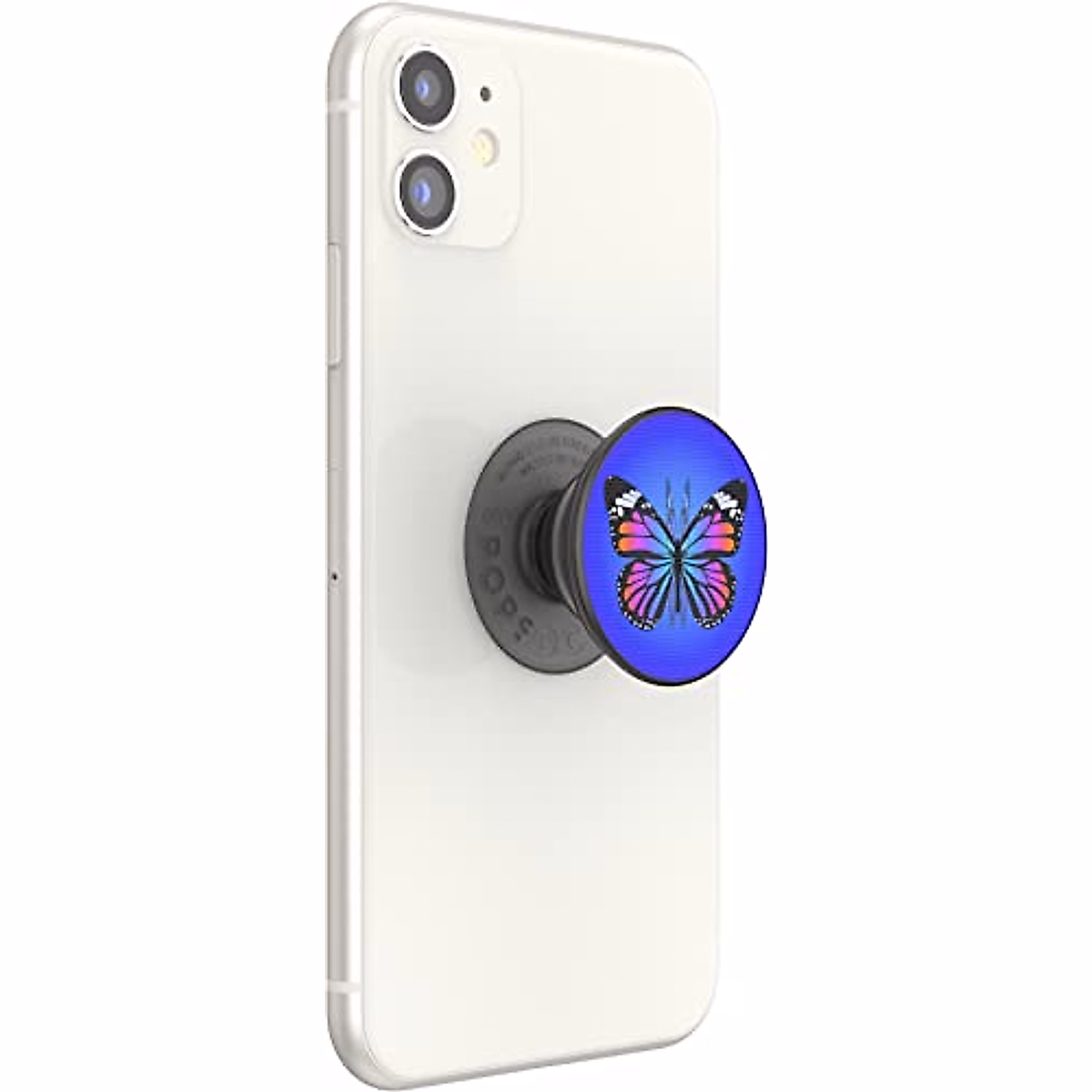 PopSockets PopTop (Top only. Base Sold Separately) Swappable Top for PopSockets Phone Grip Base, Playful PopTop - Lenticular Flutterfly