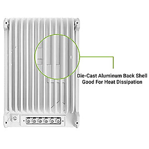 Newpowa 40A(Amp) MPPT Charge Controller DC Input 12V/24V with Colorful LCD Dispaly Solar Panel Regulator,Negative Ground,Compatible with Lead Acid Battery (40A MPPT+BT)