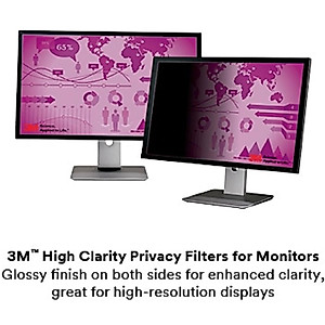 3M High Clarity Privacy Filter for 24.0" Widescreen Monitor (16:10) (HC240W1B)