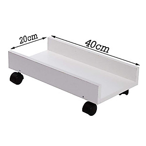 YGCBL Multifunction Portable Hand Trucks,Trolleywood Platform Dolly Transport Roller Dollies Solid Wood Guardrail Main Chassis Base with Brake Easy to Clean 40Kg Capacity, 7 Colors,Blue