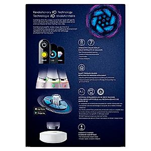 Oral-B iO Series 9 Electric Toothbrush with 3 Replacement Brush Heads, Rose Quartz