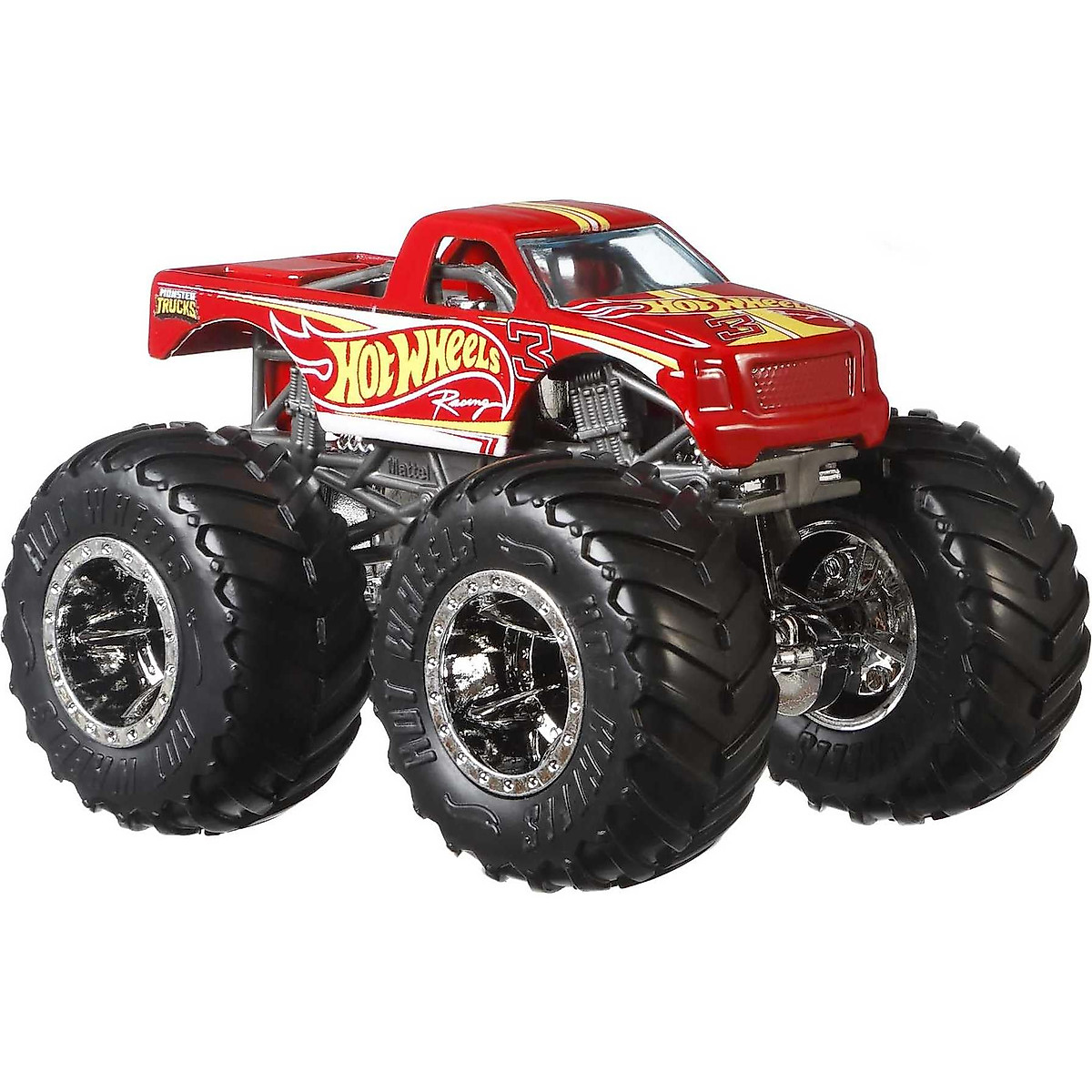 Hot Wheels Monster Trucks Set of 12 (1:64 Scale) + Hot Wheels Monster Trucks Stunt Tire Playset (Amazon Exclusives)