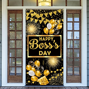 Boss Day Decorations Happy Boss Day Door Cover Boss's Day Banner Boss Lady Decor Happy Boss Day Decoration for Office