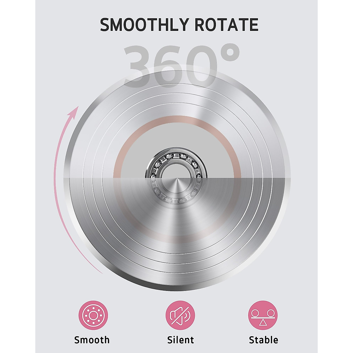Syntus Aluminum Alloy Cake Stand, 12 Inch Cake Turntable for Decorating with Angled Silicone Icing Spatula, Cake Comb Smoother, Pie Server Cutter, Disposable Piping Bags, 27 Pieces Baking Supplies